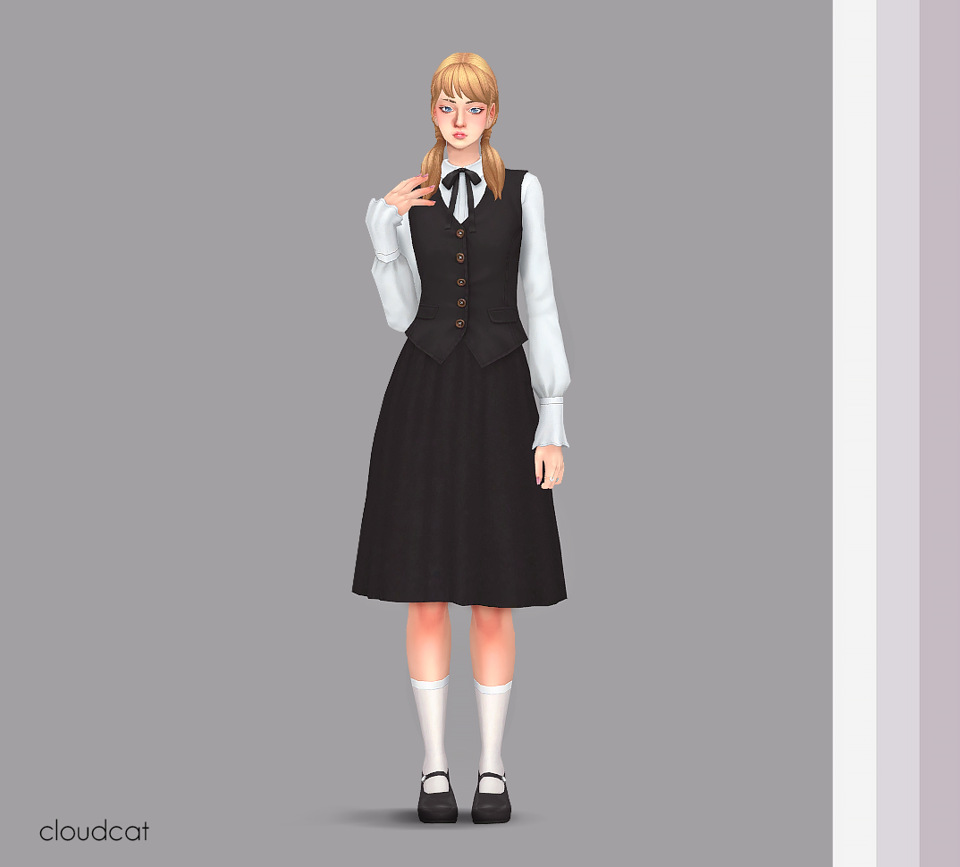 Memoir Dress v1 🖤 - The Sims 4 Create a Sim - CurseForge