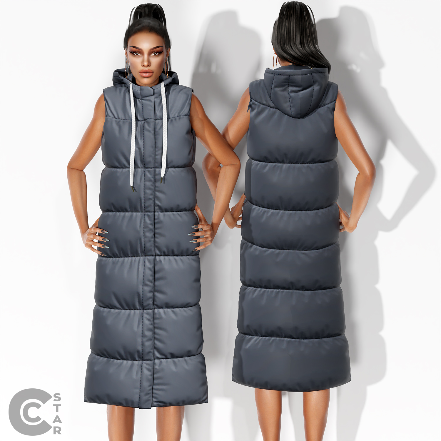 Long Padded Vest - Gallery - The Sims 4 Create a Sim - CurseForge