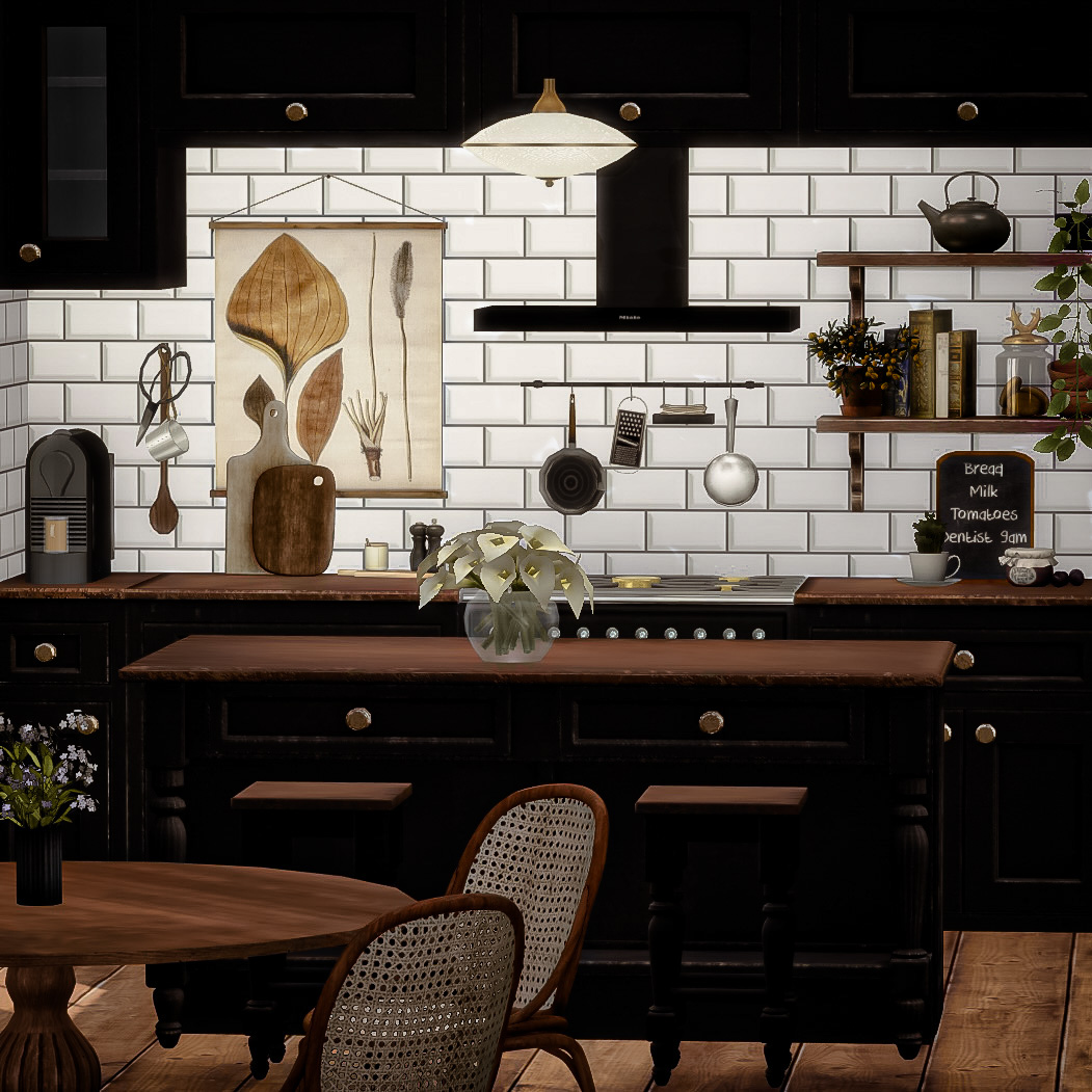Sims4Luxury - Dark Academia (2) - Kitchen - Gallery - The Sims 4 Build ...
