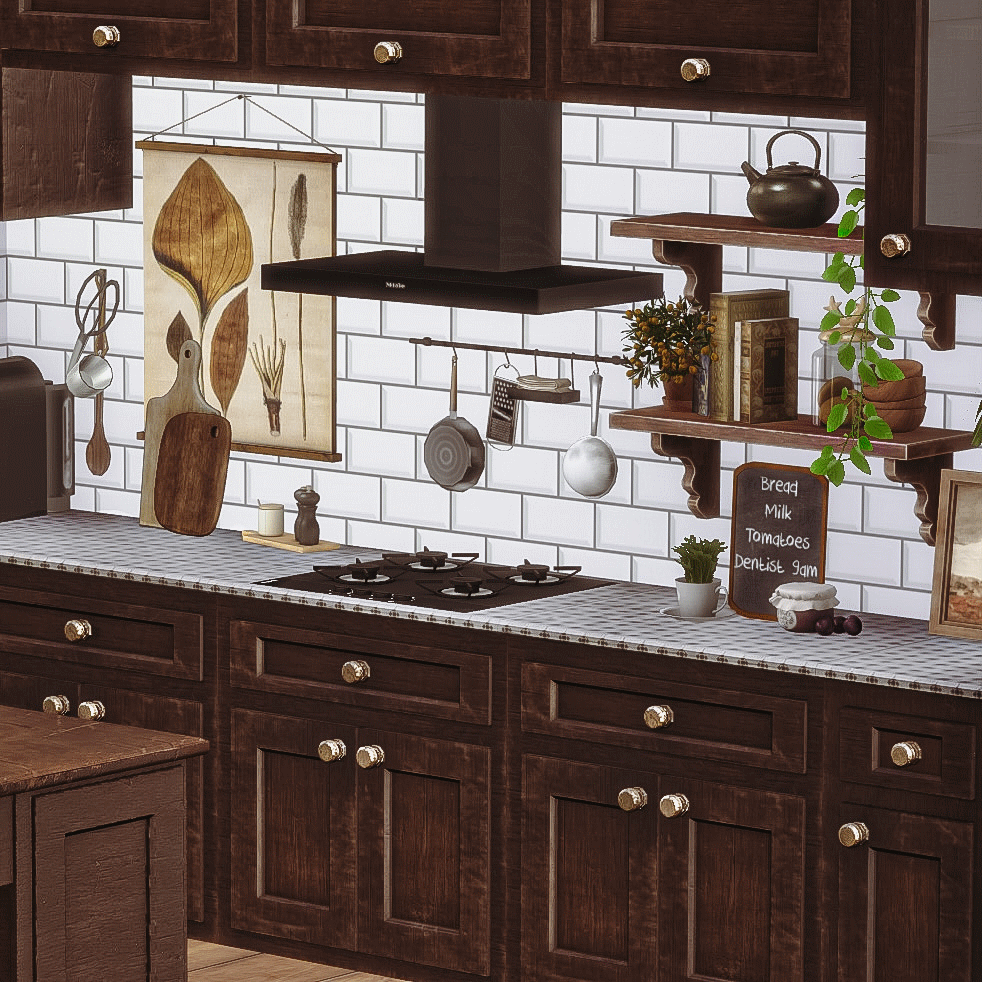 Sims4Luxury - Dark Academia (2) - Kitchen - Gallery - The Sims 4 Build ...