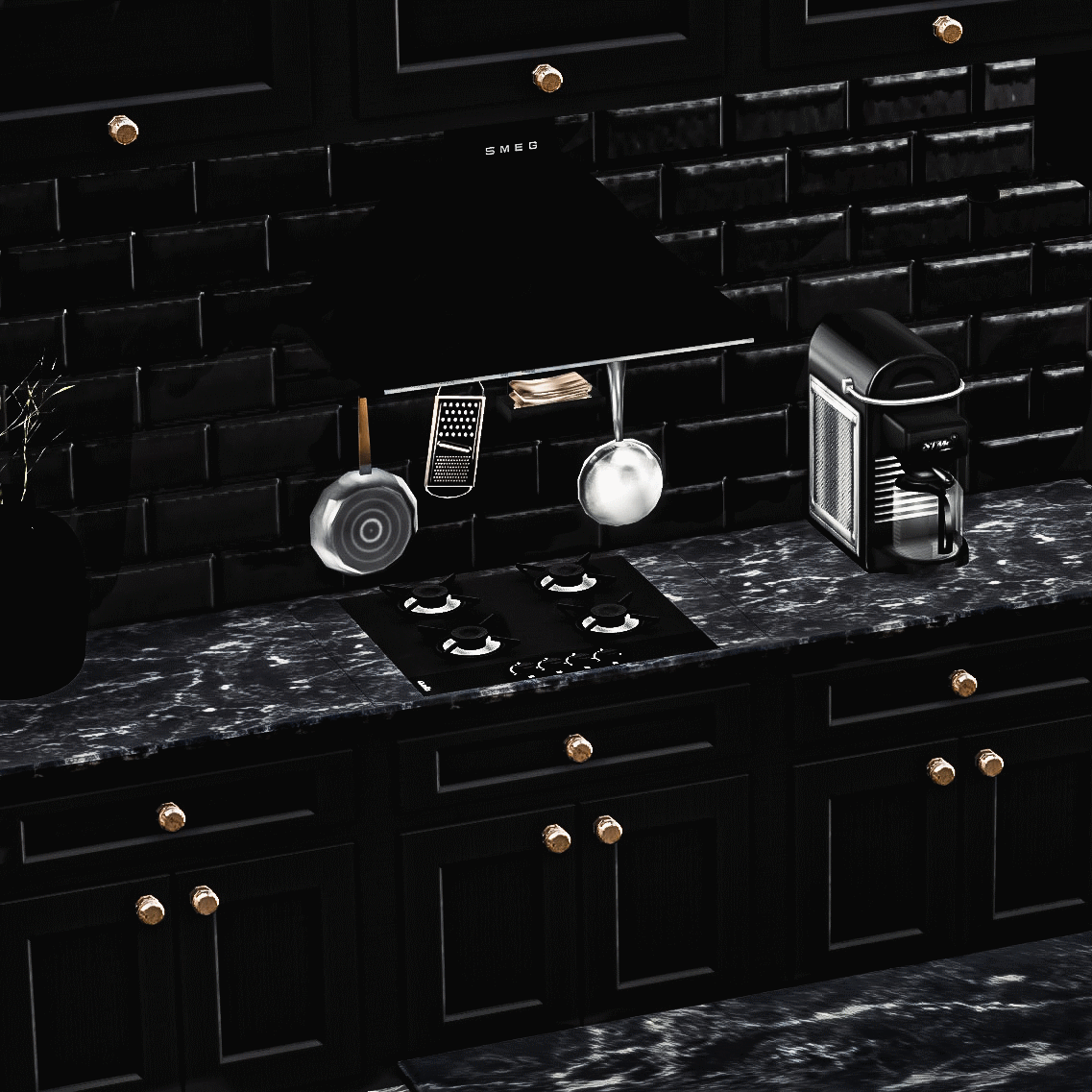 Sims4Luxury - Dark Academia (2) - Kitchen - Gallery - The Sims 4 Build ...