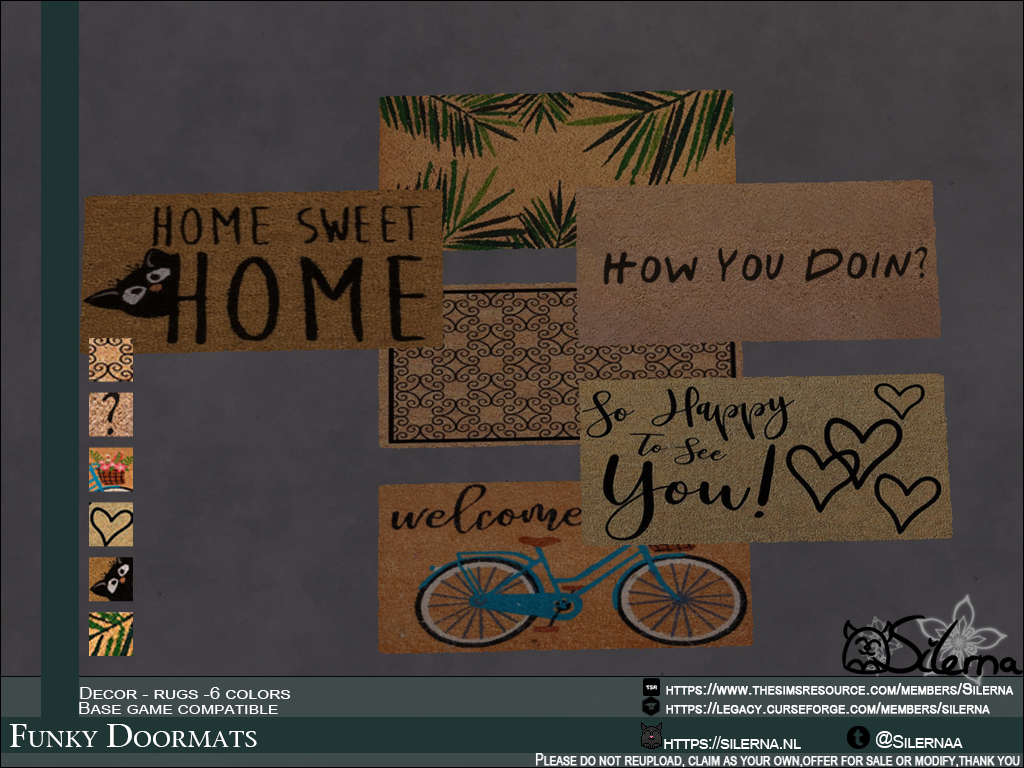 Funky Doormats - Gallery - The Sims 4 Build / Buy - CurseForge