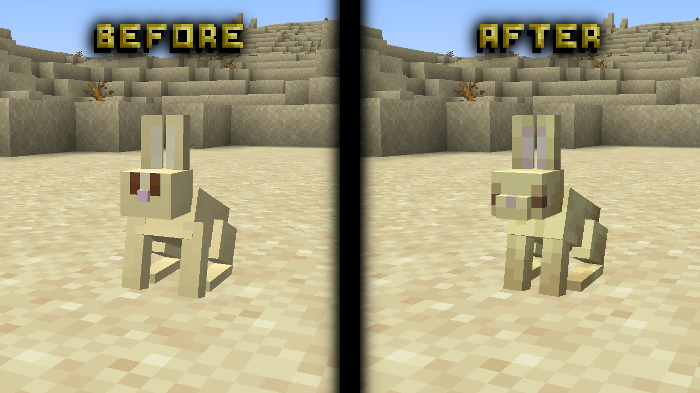 Remodeled Rabbit - BE - Gallery - Minecraft Bedrock Addons - CurseForge