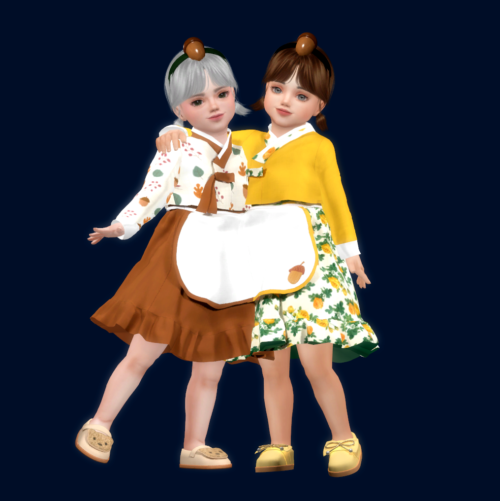 [Simna] Dotori Hanbok dress set (toddler vers.) - Gallery - The Sims 4 ...