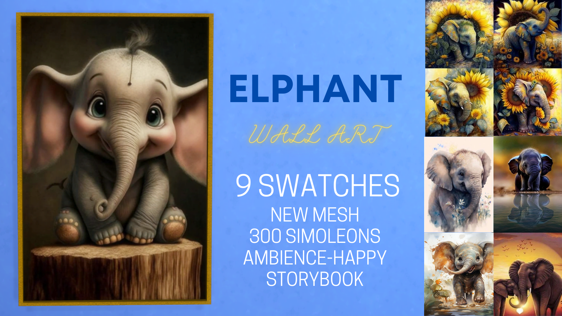 ELEPHANT WALL ART - Gallery - The Sims 4 Build / Buy - CurseForge