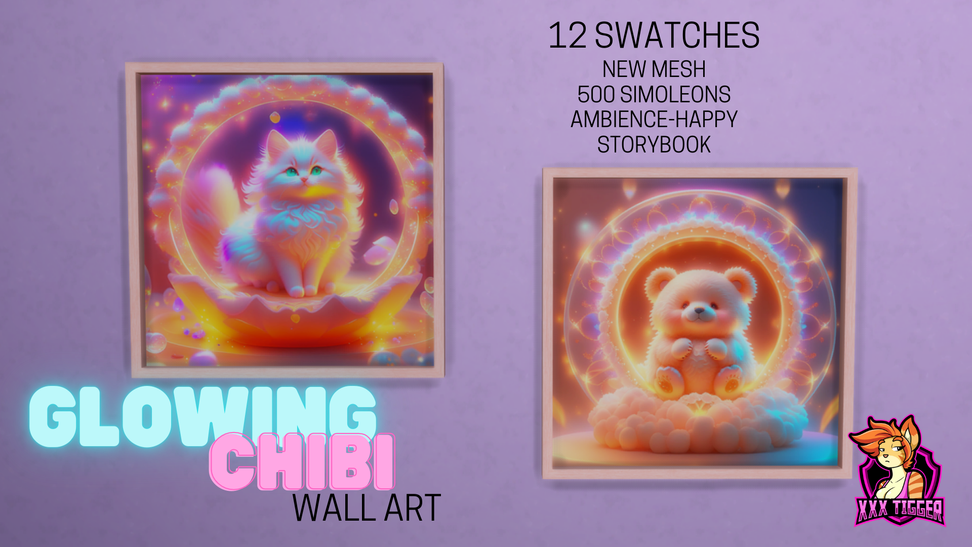 GLOWING CHIBI WALL ART - Gallery - The Sims 4 Build / Buy - CurseForge