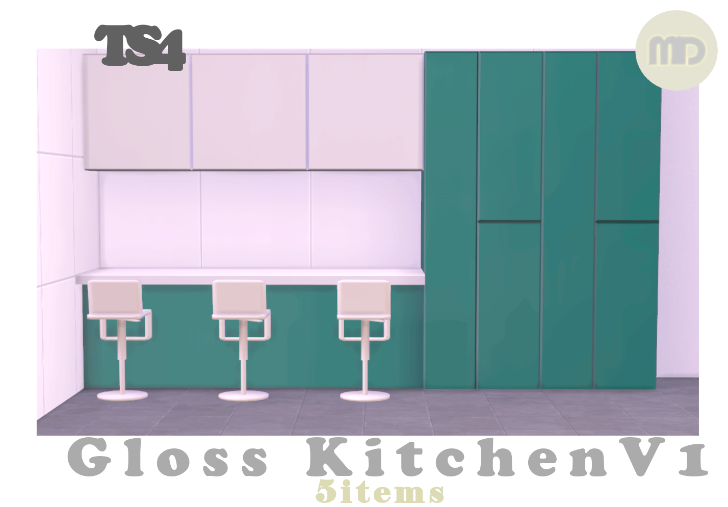 Gloss Kitchen V1 Screenshots - Build / Buy - The Sims 4
