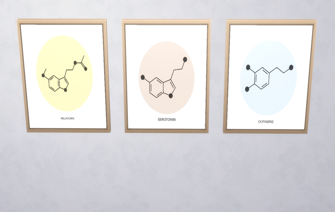 Happy molecules - wall prints - The Sims 4 Build / Buy - CurseForge