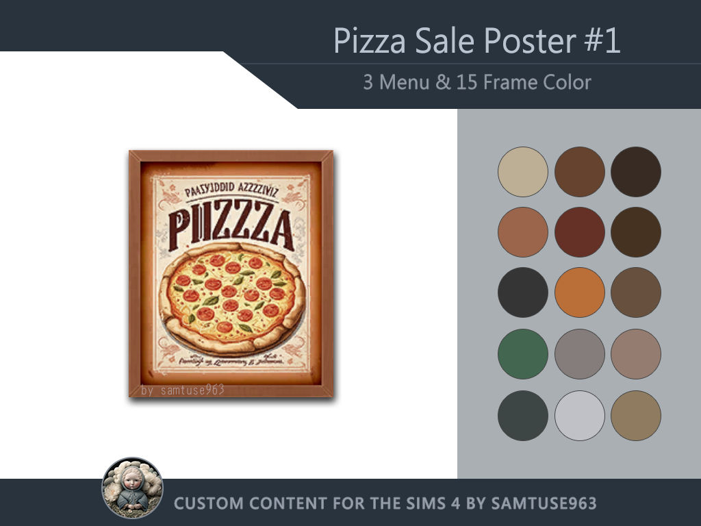 Pizza Sale Poster #1 Samtuse963 - Gallery - The Sims 4 Build / Buy ...