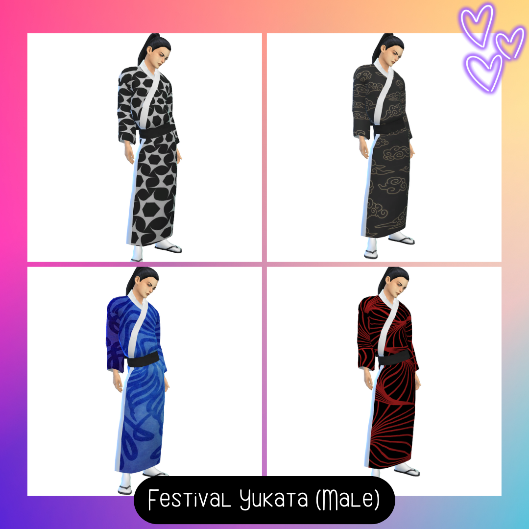 [JBTN] Festival Yukata (M) - Gallery - The Sims 4 Create a Sim - CurseForge