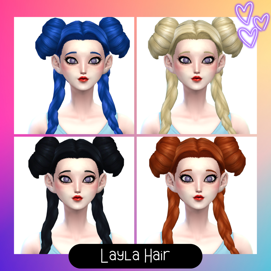 [JBTN] Layla Hair - Gallery - The Sims 4 Create a Sim - CurseForge