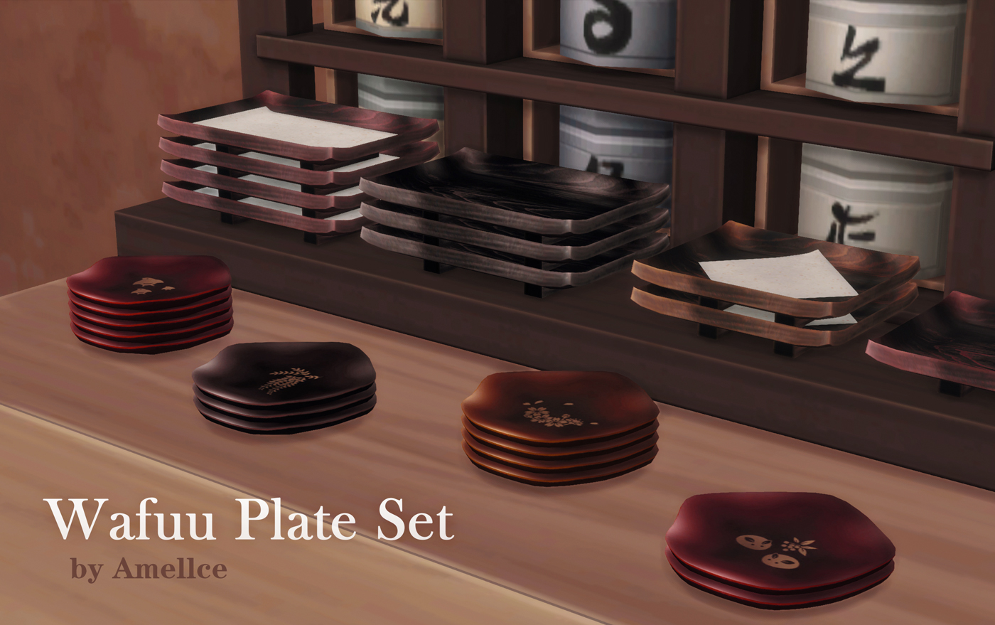 Wafuu Plate Set - Gallery - The Sims 4 Build / Buy - CurseForge