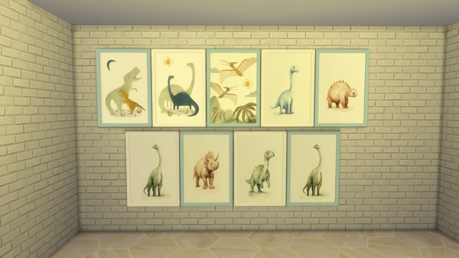 Dinosaur Wall Prints Pt 2 - Gallery - The Sims 4 Build / Buy - CurseForge