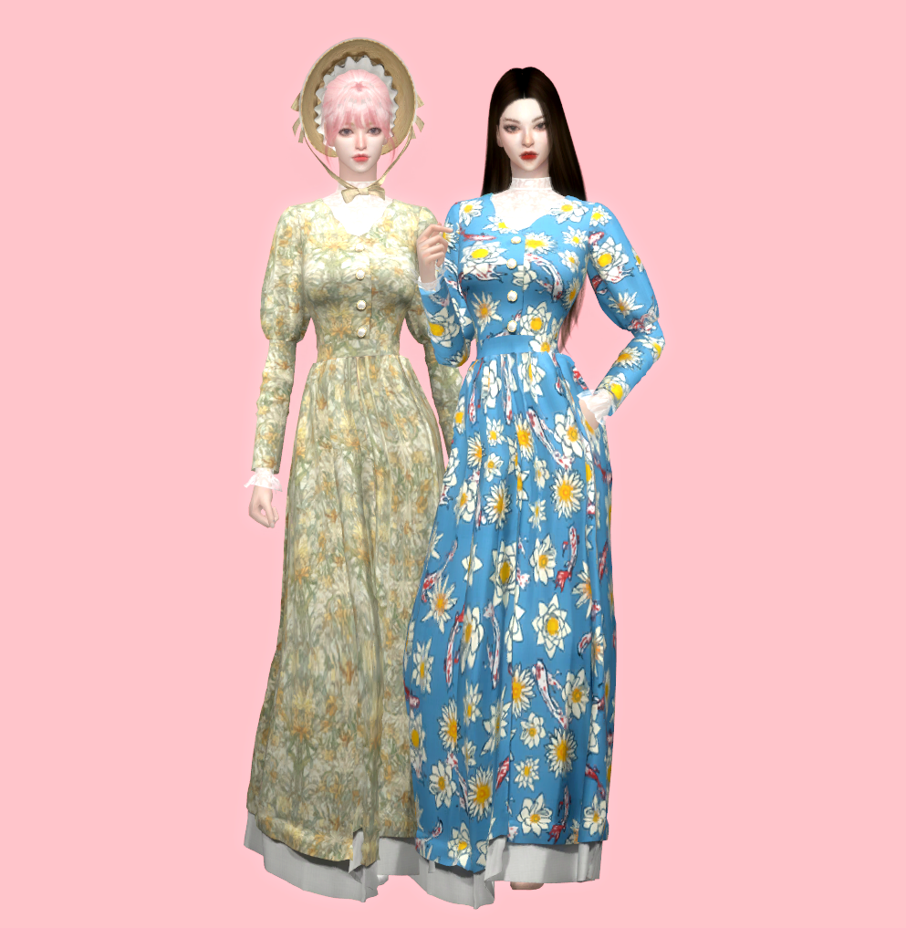 [Simna] Sehwa Dress - Gallery - The Sims 4 Create a Sim - CurseForge