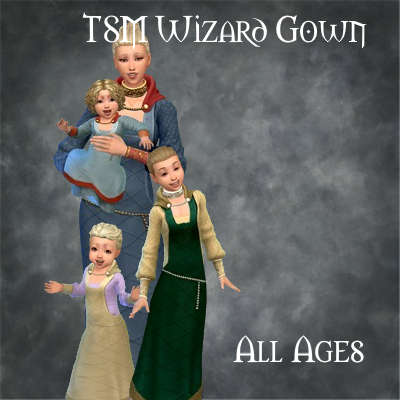 TSM Wizard Gown for All Ages - Gallery - The Sims 4 Create a Sim ...