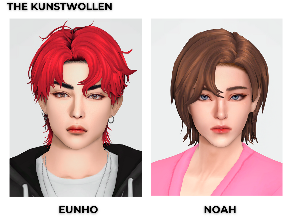 PLAV* hair set - Gallery - The Sims 4 Create a Sim - CurseForge