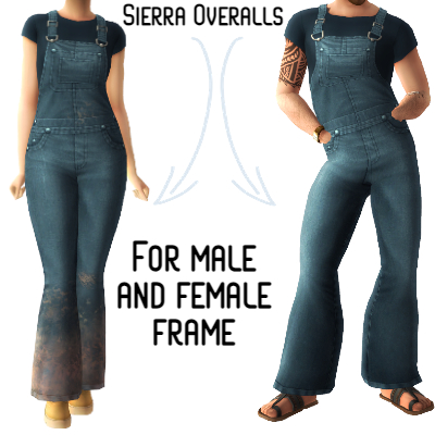 Sierra Overalls - Screenshots - The Sims 4 Create a Sim - CurseForge