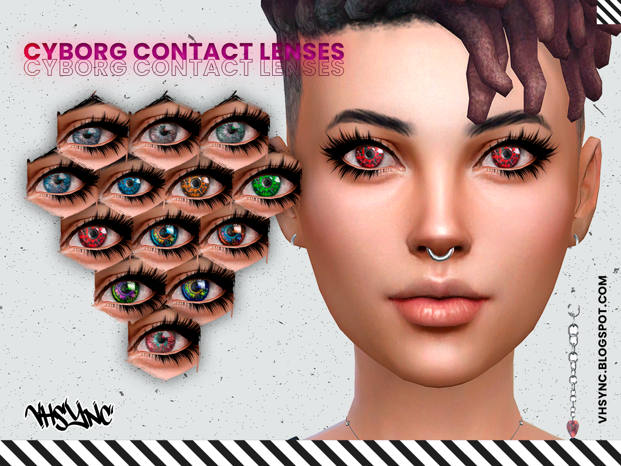 [VHSync] Cyborg contact lenses - The Sims 4 Create a Sim - CurseForge