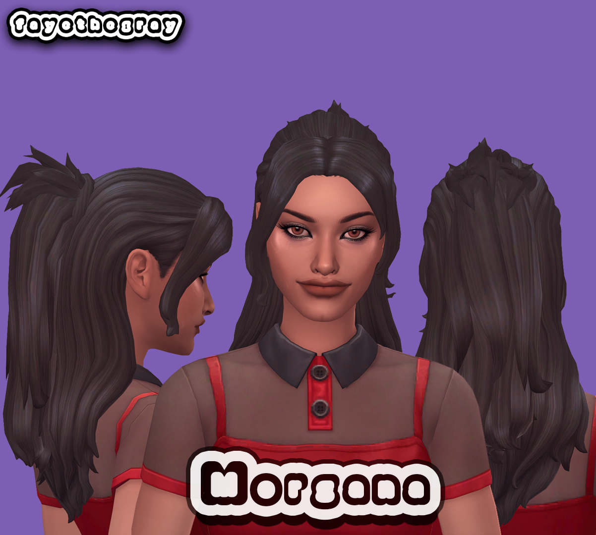 morgana, a maxis match hairstyle - The Sims 4 Create a Sim - CurseForge