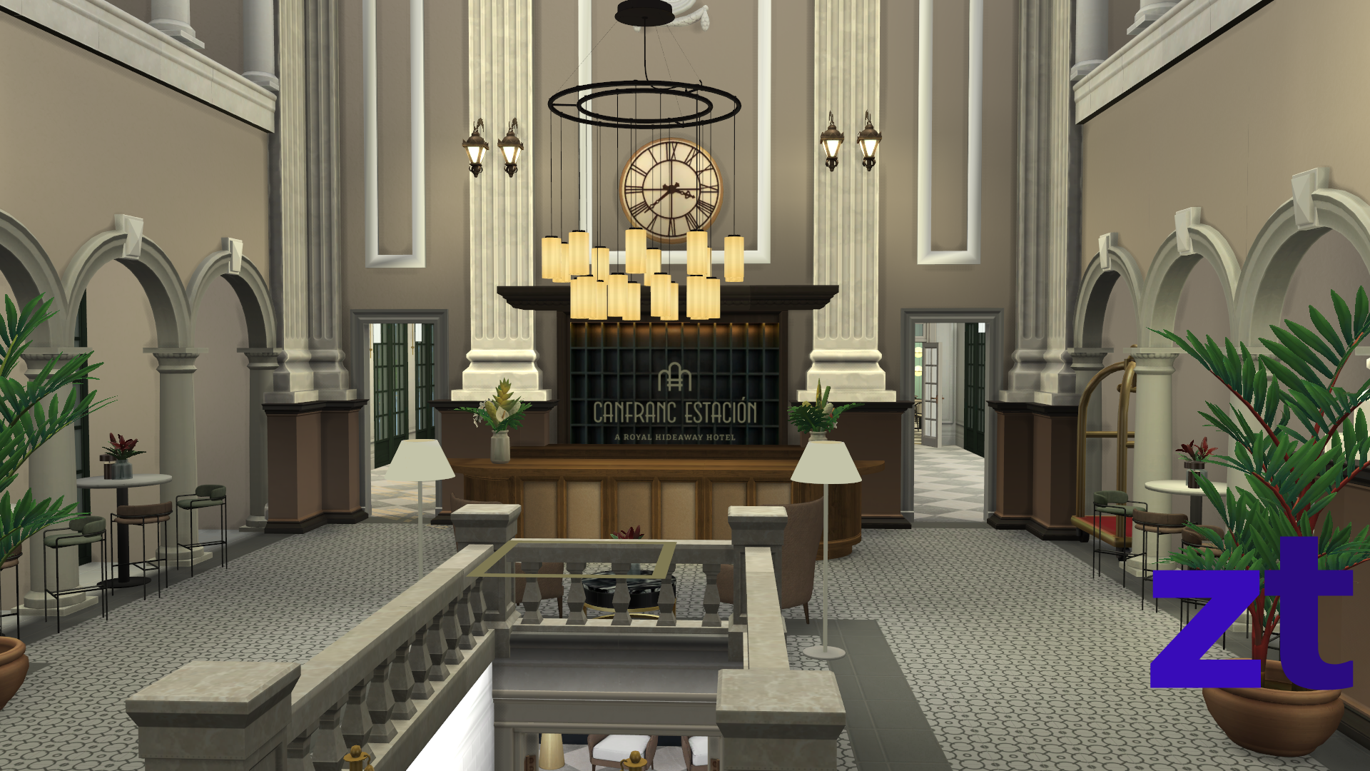 ZT Canfranc Lobby Clock - Gallery - The Sims 4 Build / Buy - CurseForge