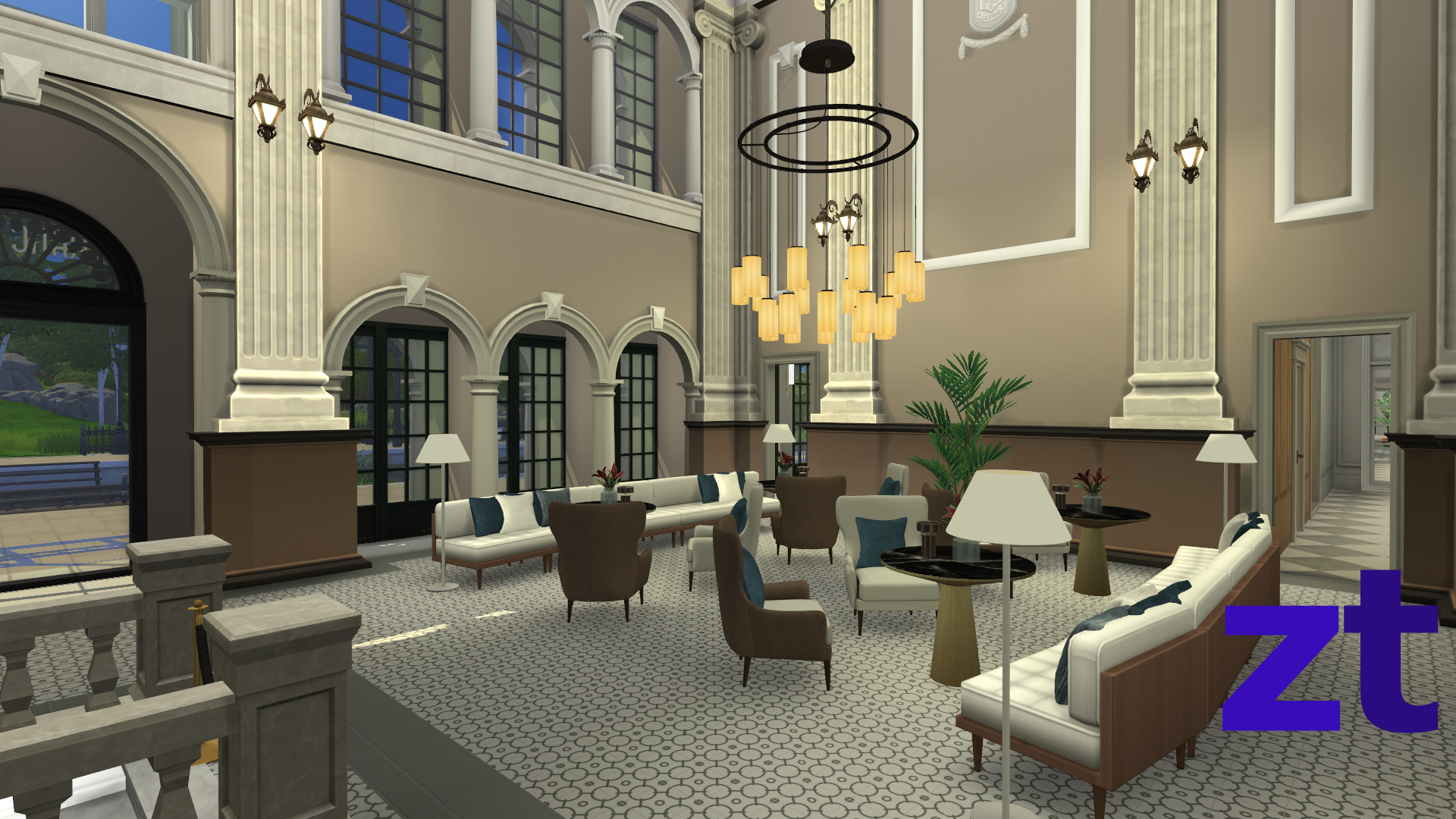 ZT Canfranc Lobby Floor Lamp - Gallery - The Sims 4 Build / Buy ...
