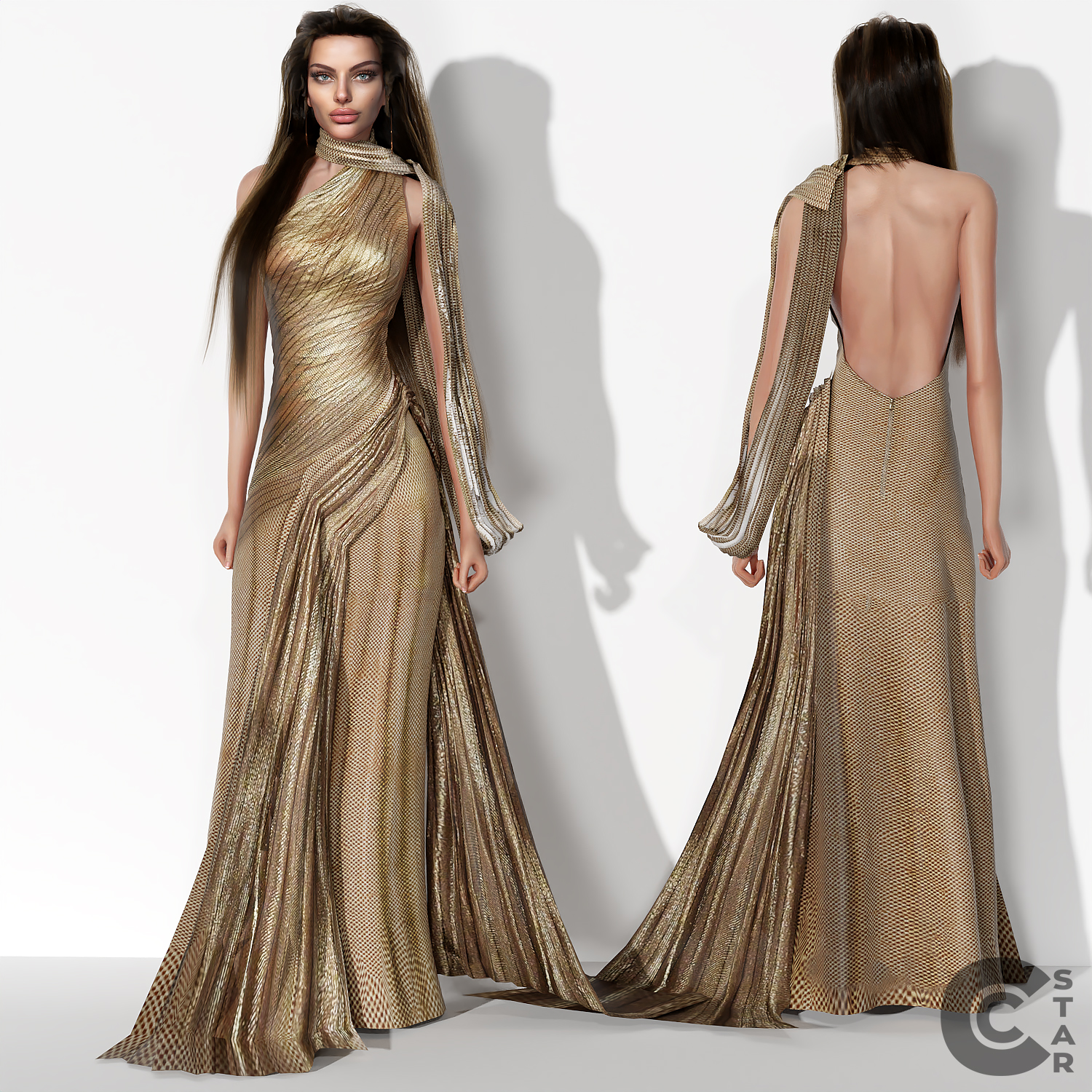Metallic Evening Gown - Gallery - The Sims 4 Create a Sim - CurseForge