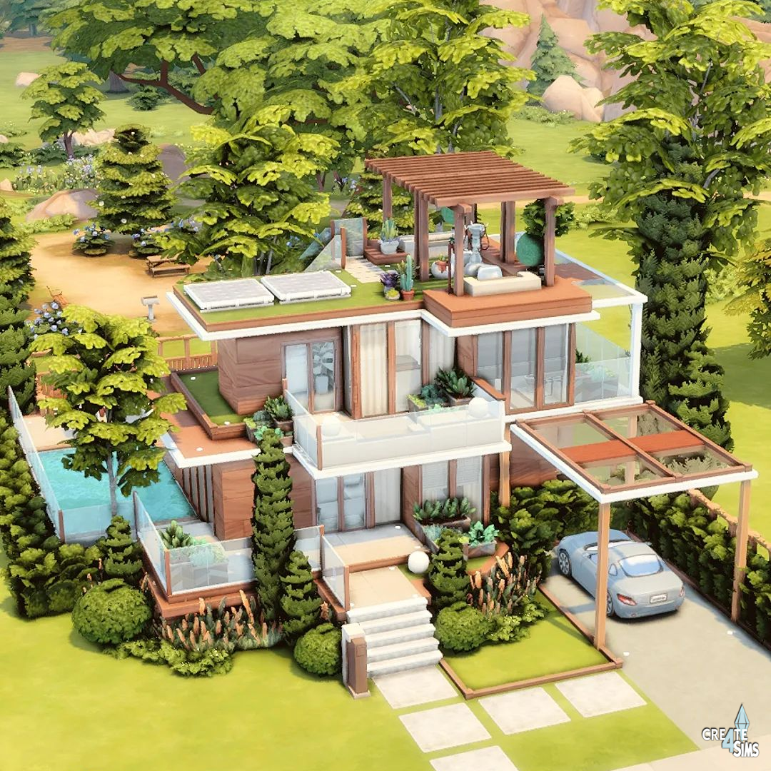Cozy Modern House - Gallery - The Sims 4 Rooms / Lots - CurseForge