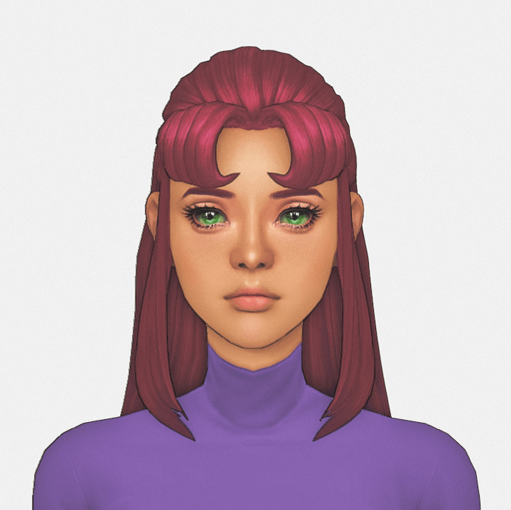 Starfire Hair - The Sims 4 Create a Sim - CurseForge