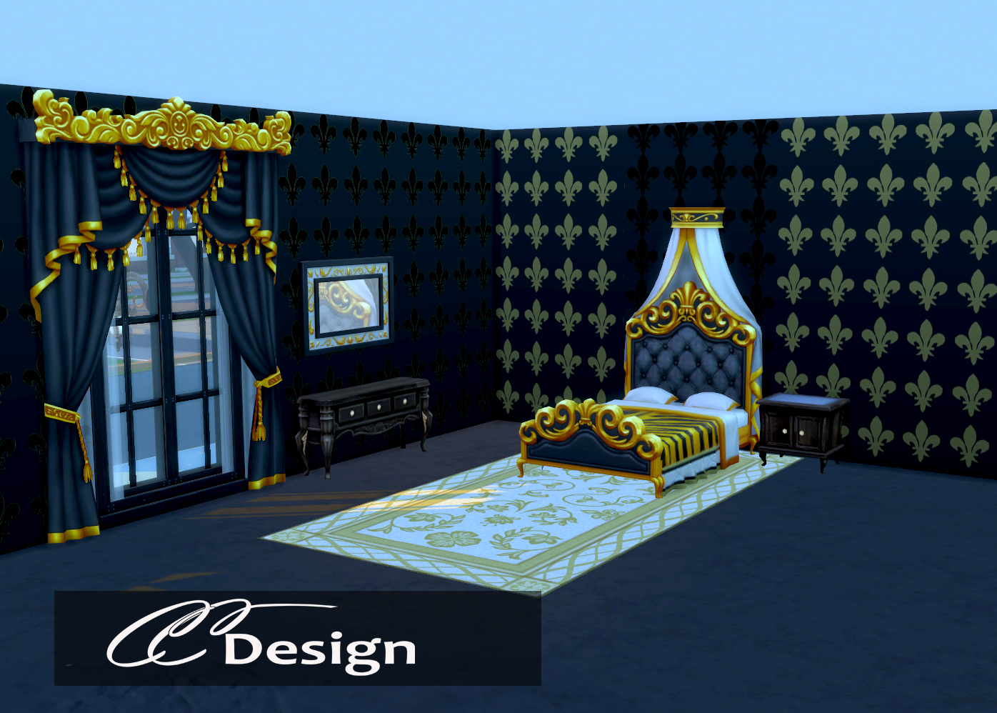 Exclusiv Wallpaper - Black Collection - Gallery - The Sims 4 Build ...