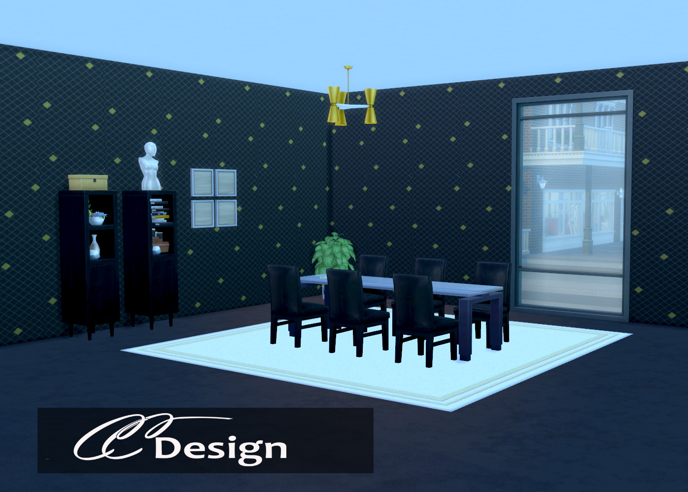 Exclusiv Wallpaper - Black Collection - Gallery - The Sims 4 Build ...