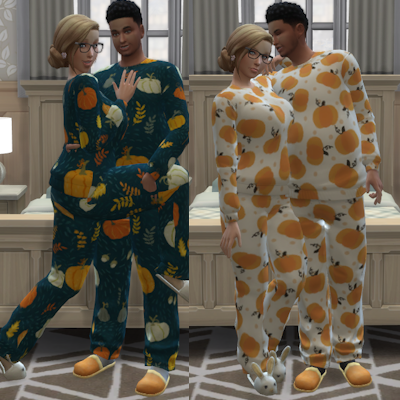 Matching Couples Autumn PJ's - Gallery - The Sims 4 Create a Sim ...