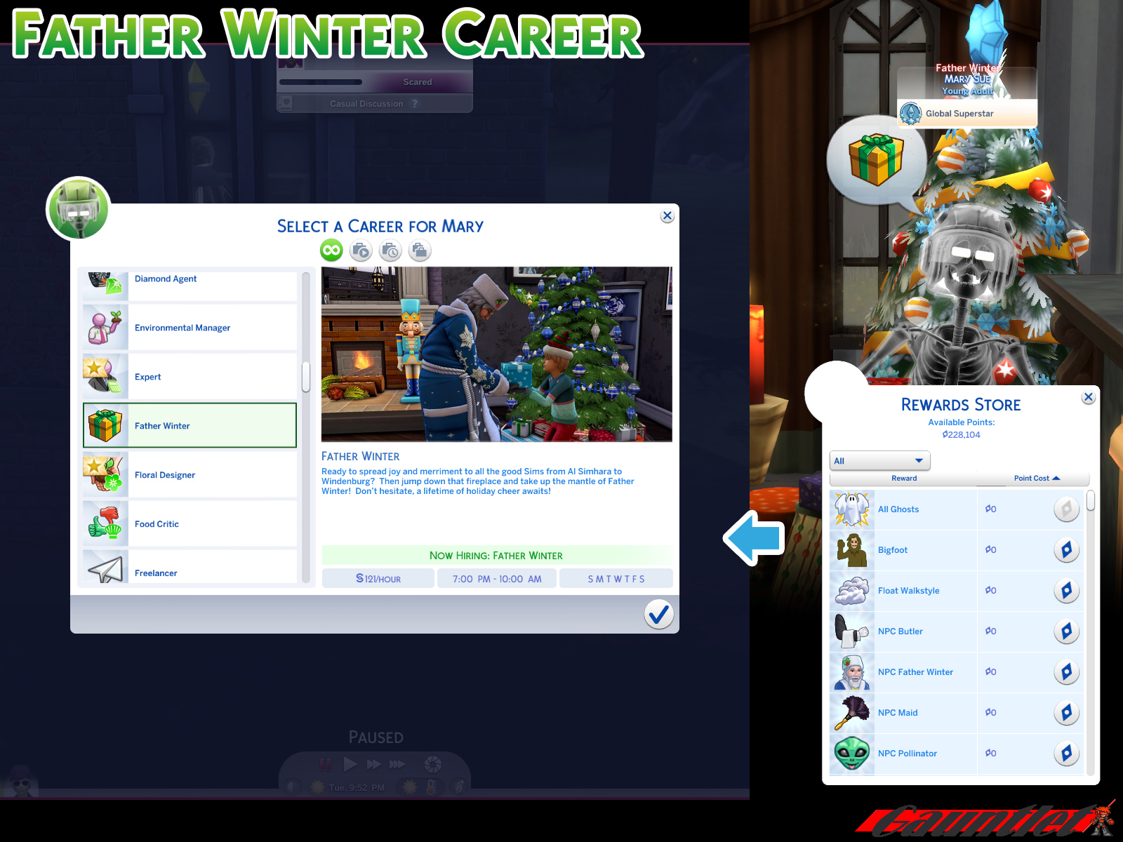 NPC Father Winter Career - The Sims 4 Mods - CurseForge