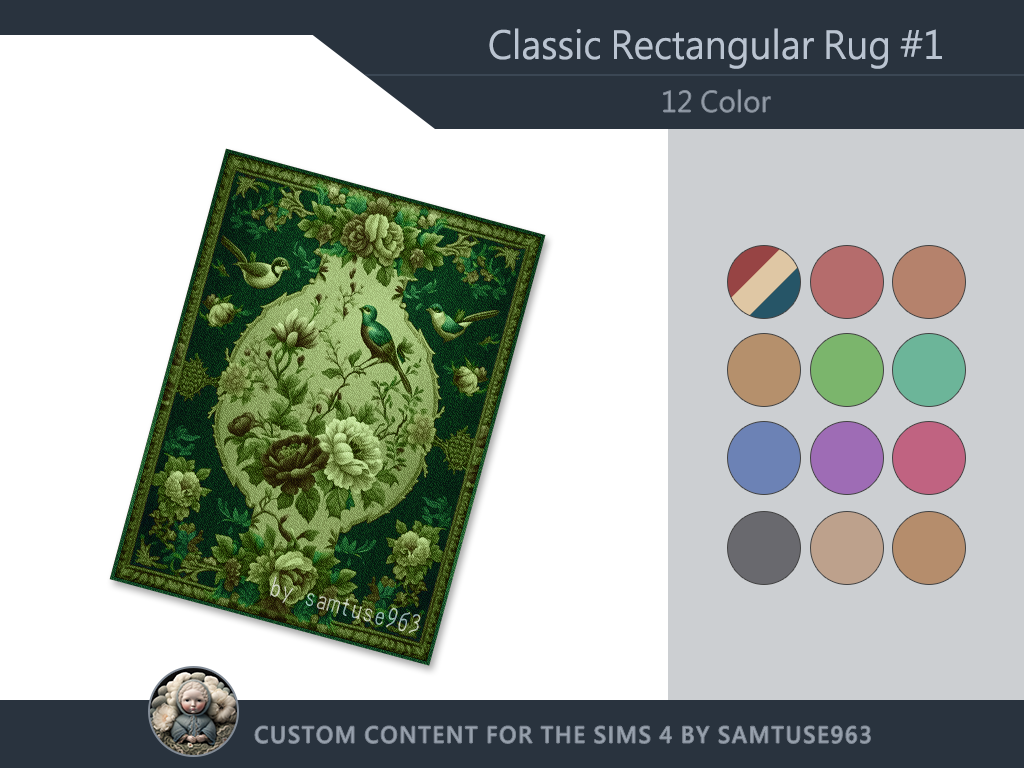 Classic Rectangular Dance Rug #1 Samtuse963 - Gallery - The Sims 4 ...
