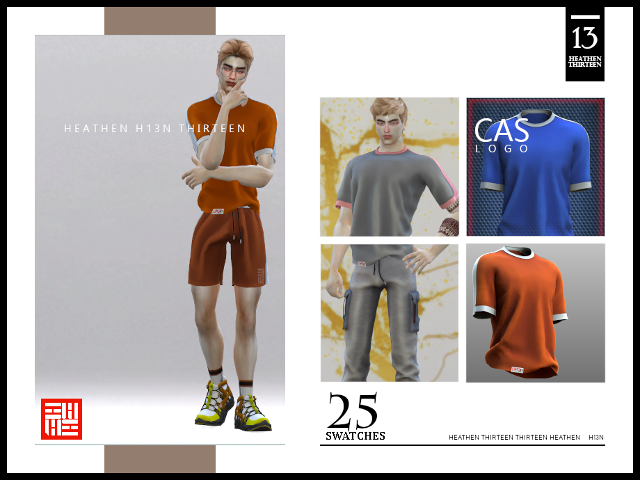 Tape Side Colorblock Tee - The Sims 4 Create a Sim - CurseForge