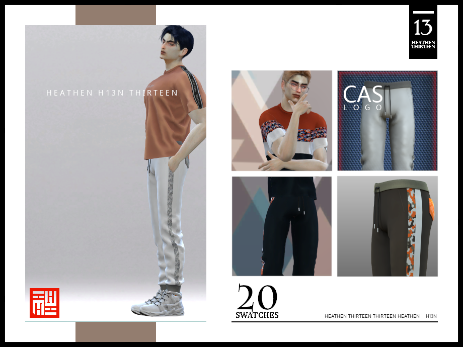 Urban Colorblock Camo Track Pants - Gallery - The Sims 4 Create a Sim ...