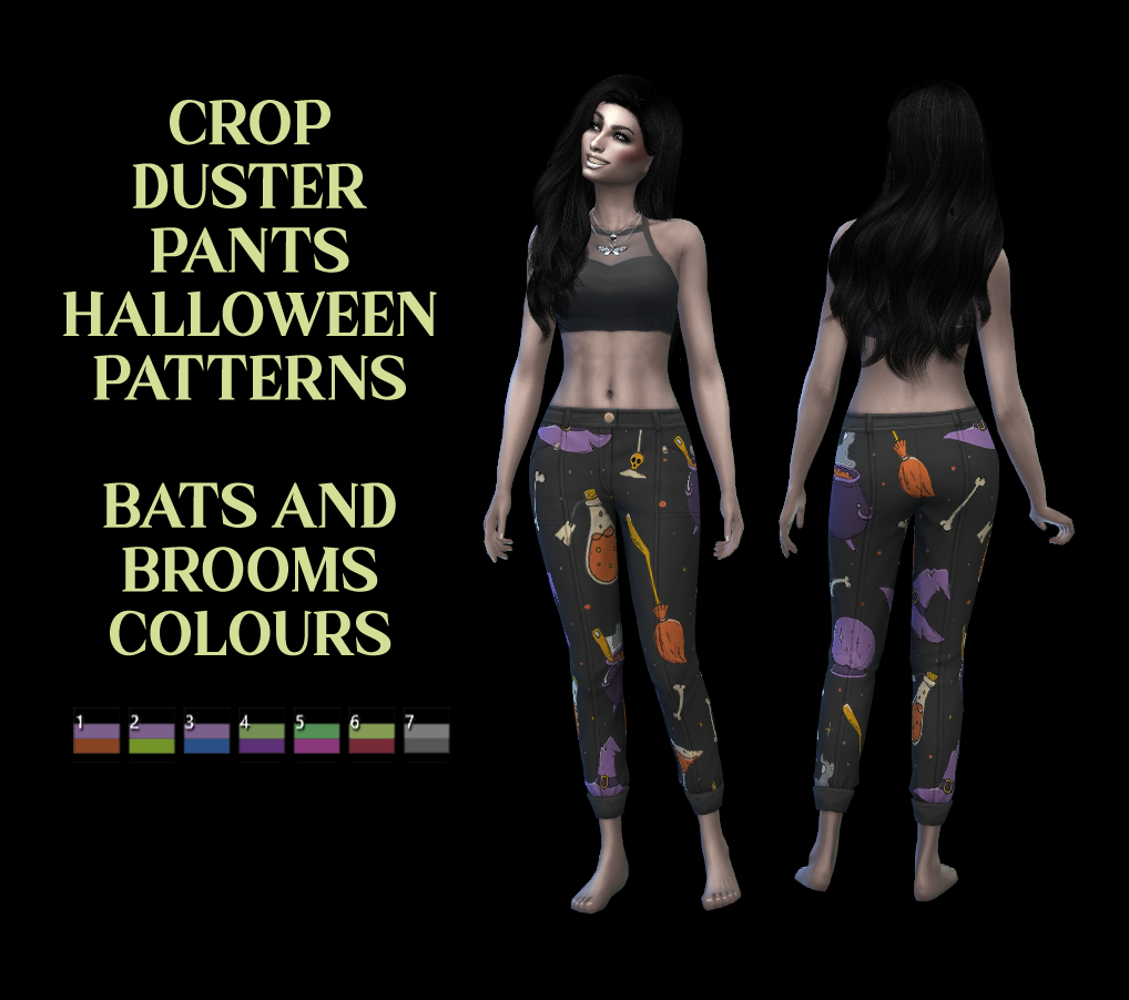 Crop Duster Pants - Halloween Version - Gallery - The Sims 4 Create a ...