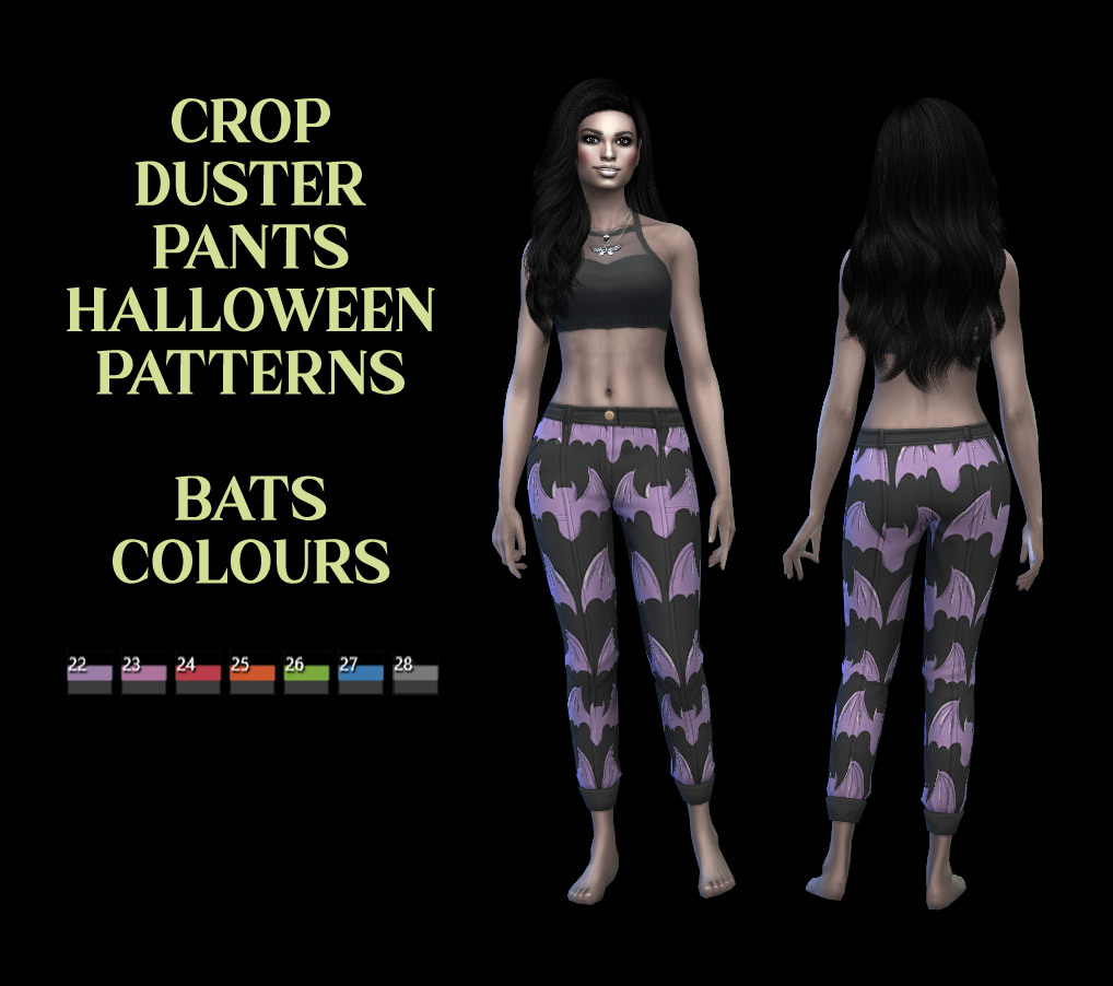 Crop Duster Pants - Halloween Version - Gallery - The Sims 4 Create a ...