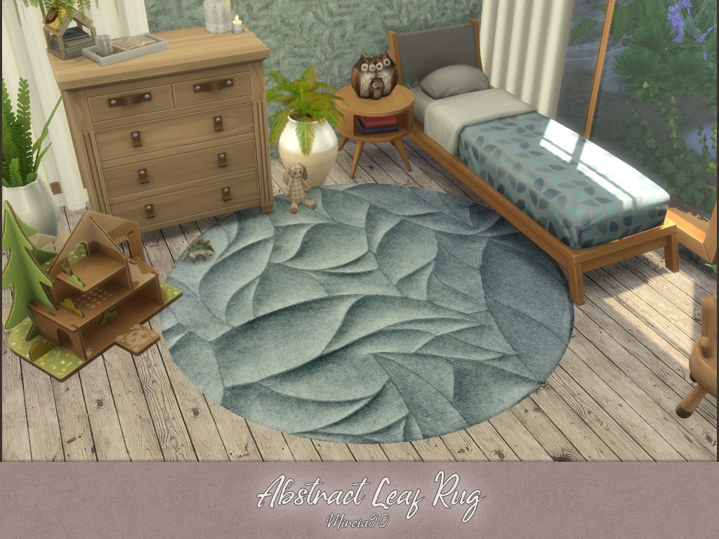 Abstract Leaf Rug - Gallery - The Sims 4 Build / Buy - CurseForge