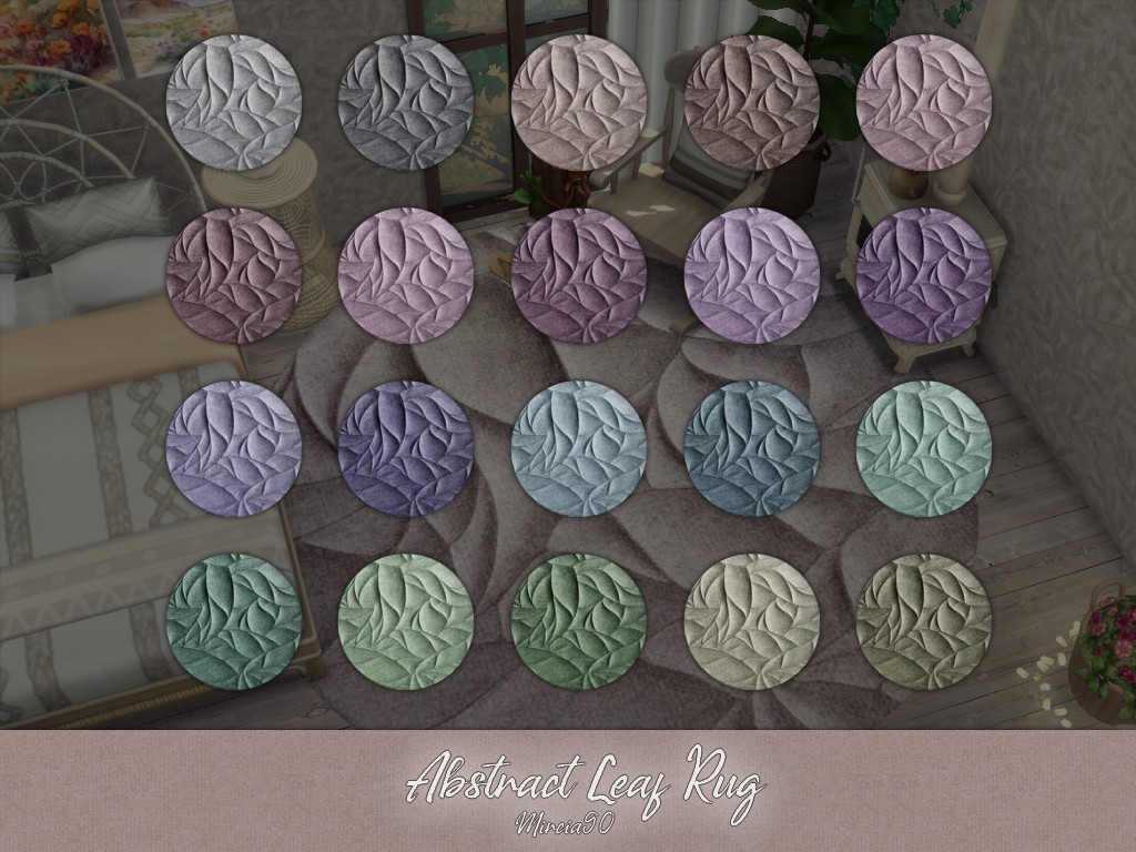 Abstract Leaf Rug - Gallery - The Sims 4 Build / Buy - CurseForge