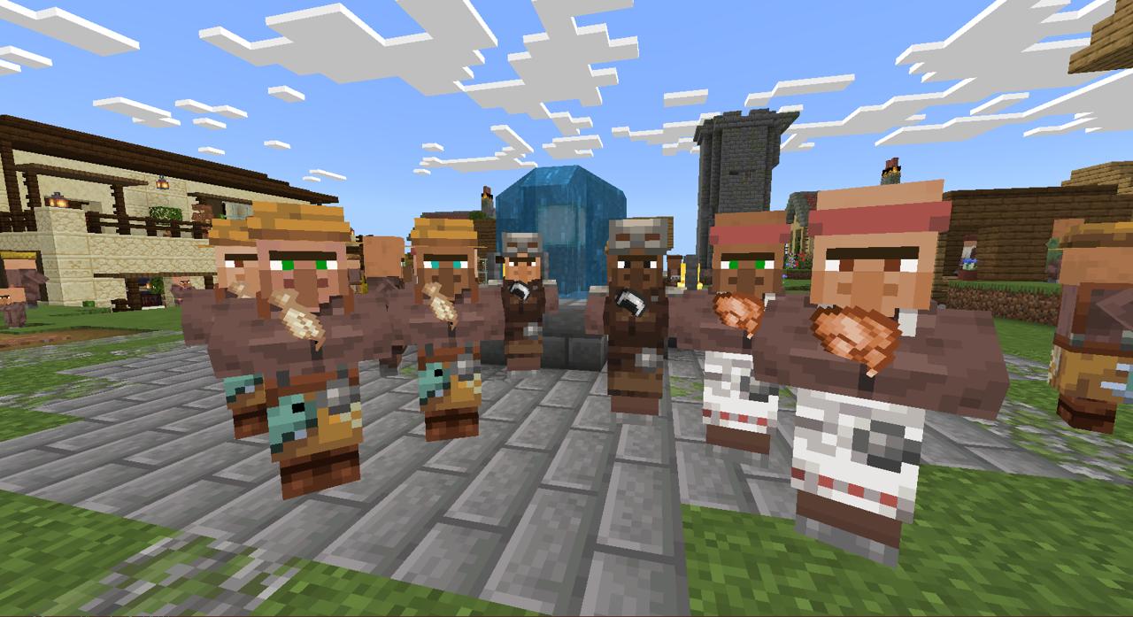 Villager Variety Texture Pack - Gallery - Minecraft Bedrock Addons ...