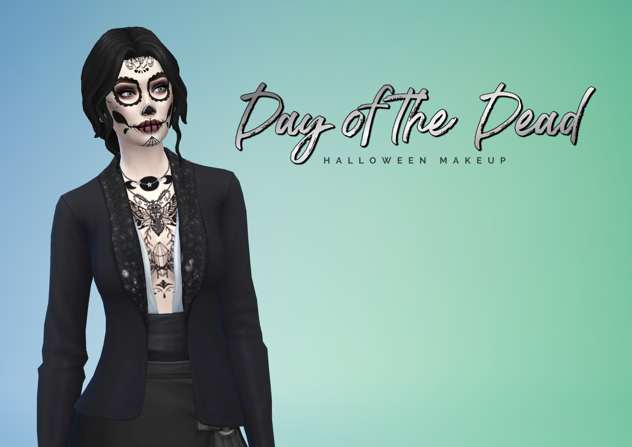 Day of the Dead - Skull Makeup - The Sims 4 Create a Sim - CurseForge