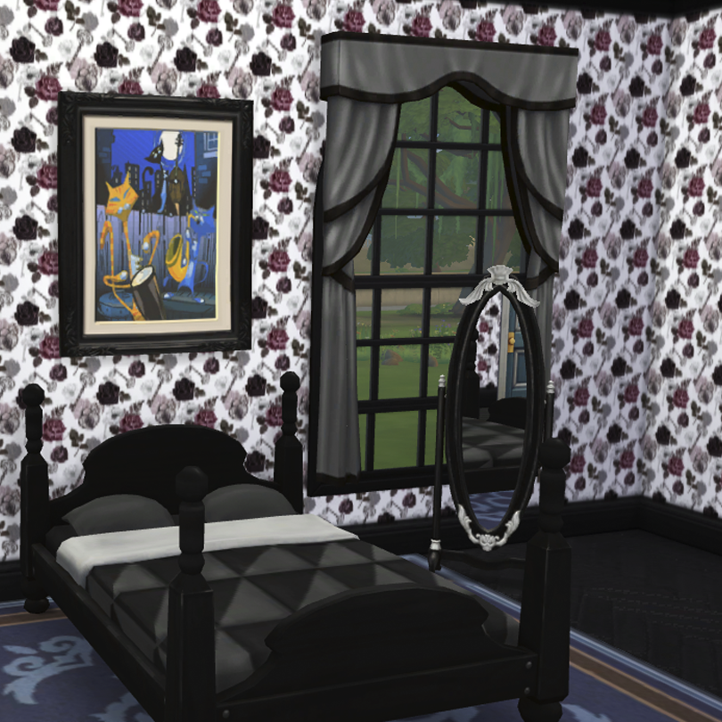 Gothic Floral Wallpaper - Zelba Design - Gallery - The Sims 4 Build ...