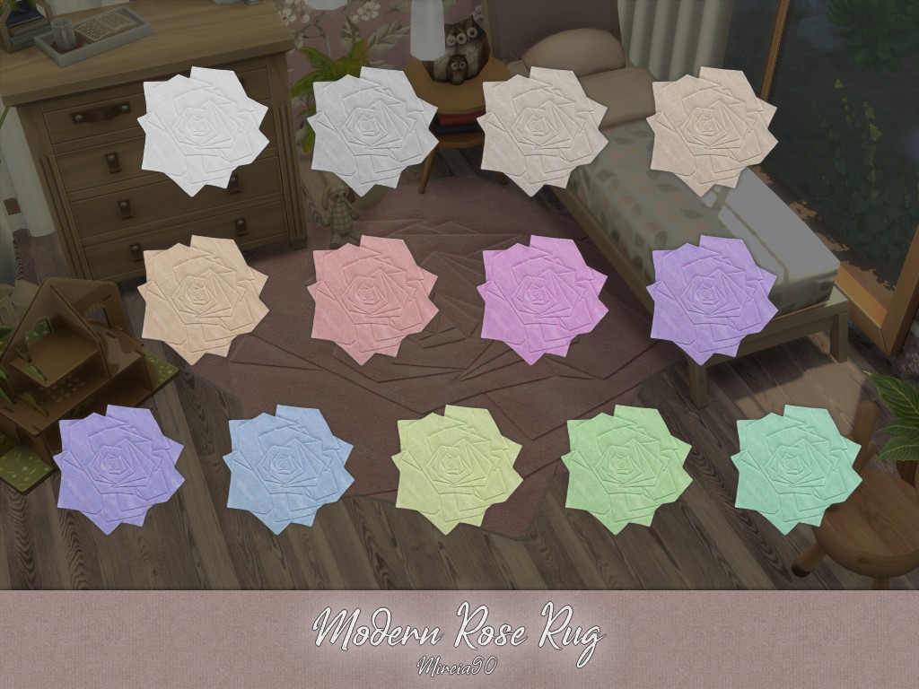 Modern Rose Rug - Gallery - The Sims 4 Build / Buy - CurseForge