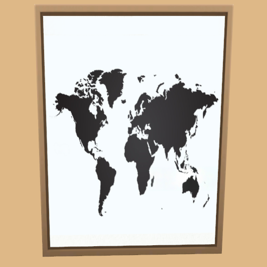 World map wall prints - set - Gallery - The Sims 4 Build / Buy - CurseForge