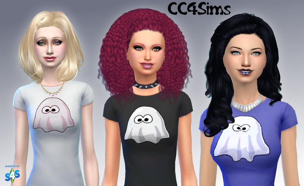 Halloween Ghost Shirt - Gallery - The Sims 4 Create a Sim - CurseForge