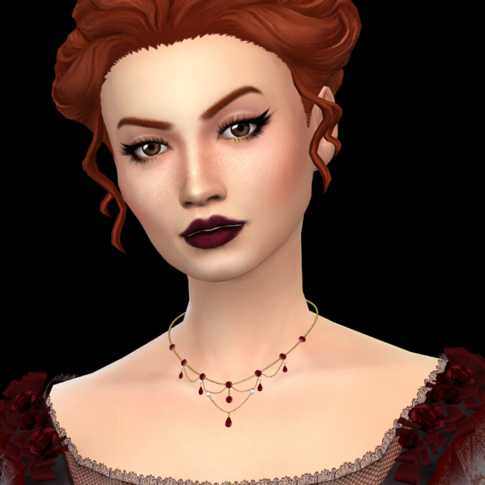 Simblreen- Ruby Victorian Necklace - Gallery - The Sims 4 Create a Sim ...