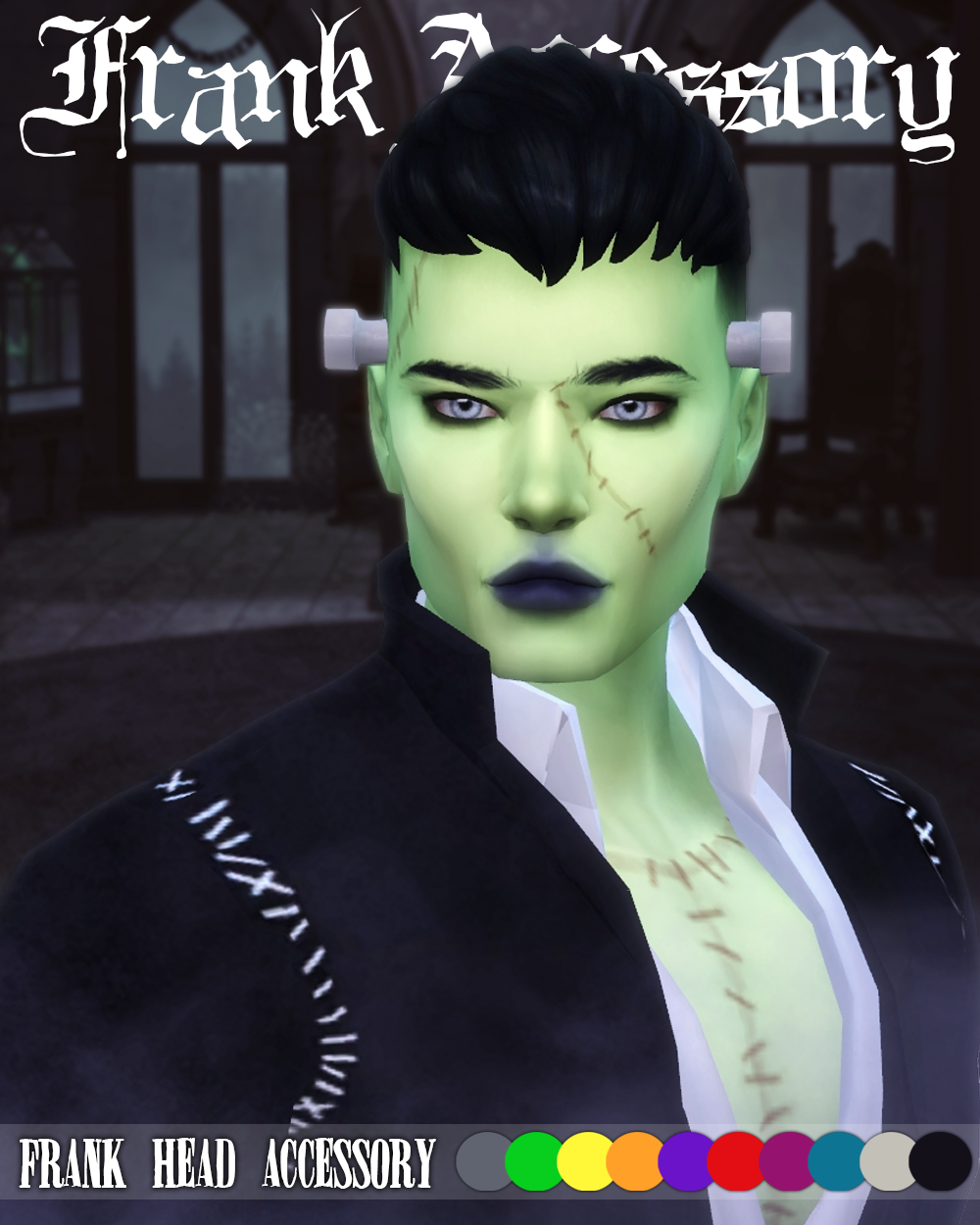 Frank Head Accessory (Squad Ghouls Collection) - The Sims 4 Create a ...