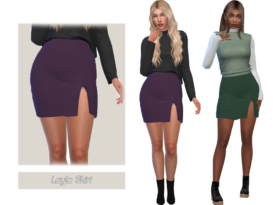 Layla Skirt - Gallery - The Sims 4 Create a Sim - CurseForge