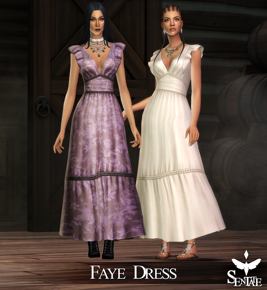 Faye Dress - Screenshots - The Sims 4 Create a Sim - CurseForge
