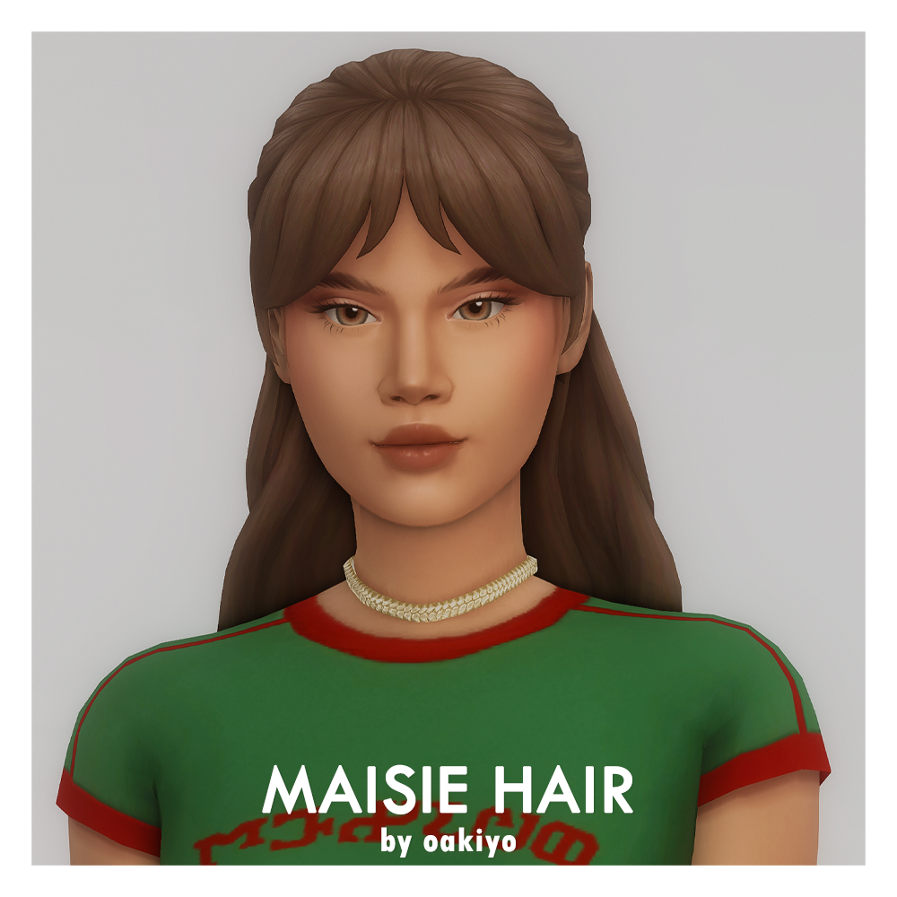 oakiyo - Maisie Hair - Gallery - The Sims 4 Create a Sim - CurseForge
